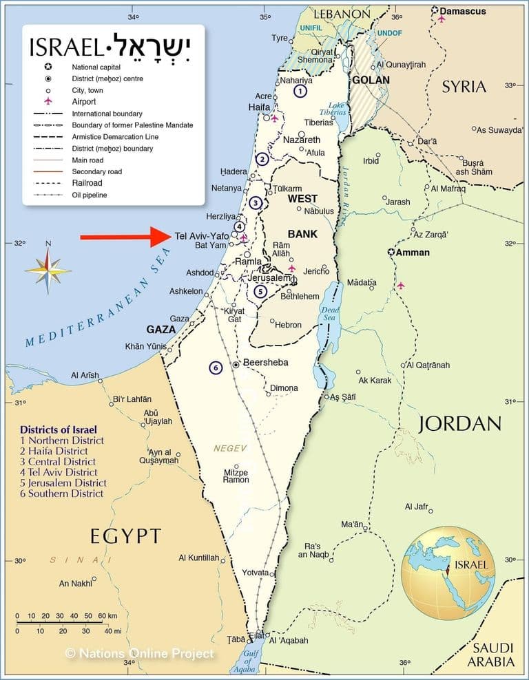 Tel Aviv city map | Tel Aviv Map 360